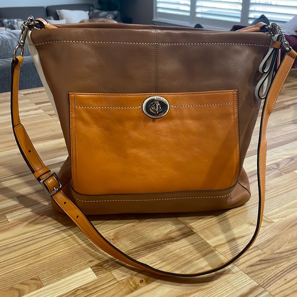 Coach | Bags | Coach Colorblock Leather Hobo Shoulder Bag | Poshmark